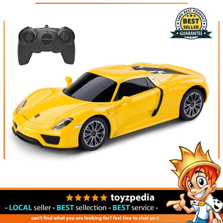 RASTAR Porsche Remote Control Car, 1:24 Scale Porsche 918 Spyder RC Toy ...
