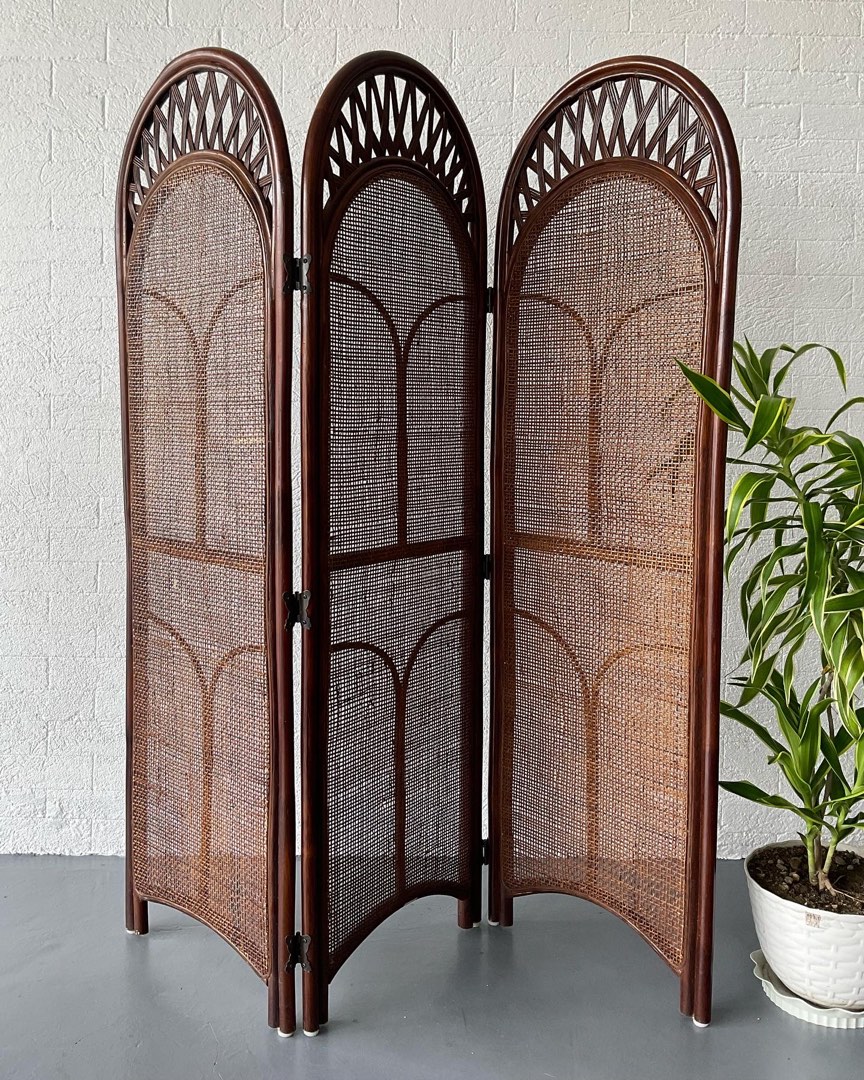 Rattan partition / divider in goo condition, Furniture & Home Living ...
