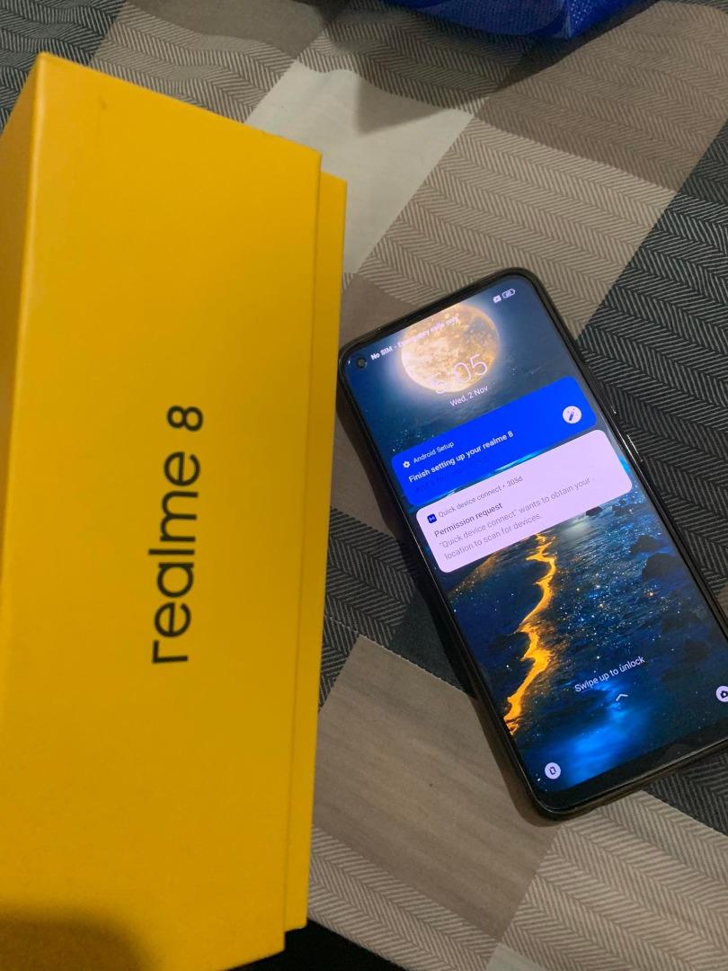 REALME 8 BNEW WITH RECEIPT AND BOX 9 MONTHS OLD, Mobile Phones ...