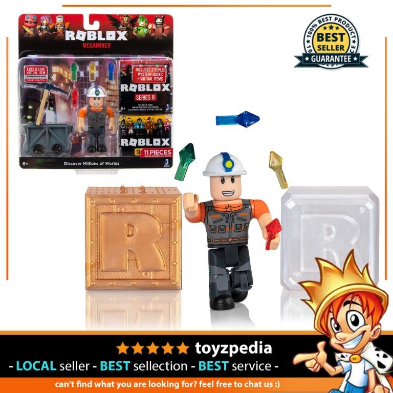 Roblox Action Collection - Megaminer + Two Mystery Figure Bundle ...