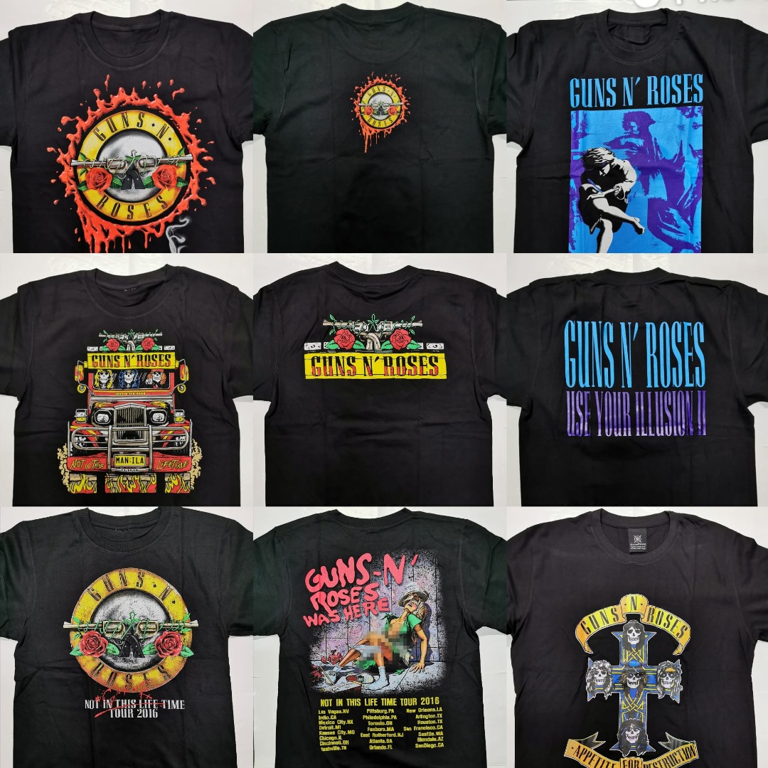 Rock Band T-shirt Merchandise Band Tee- ACDC RHCP FF Artic Monkeys GNR ...