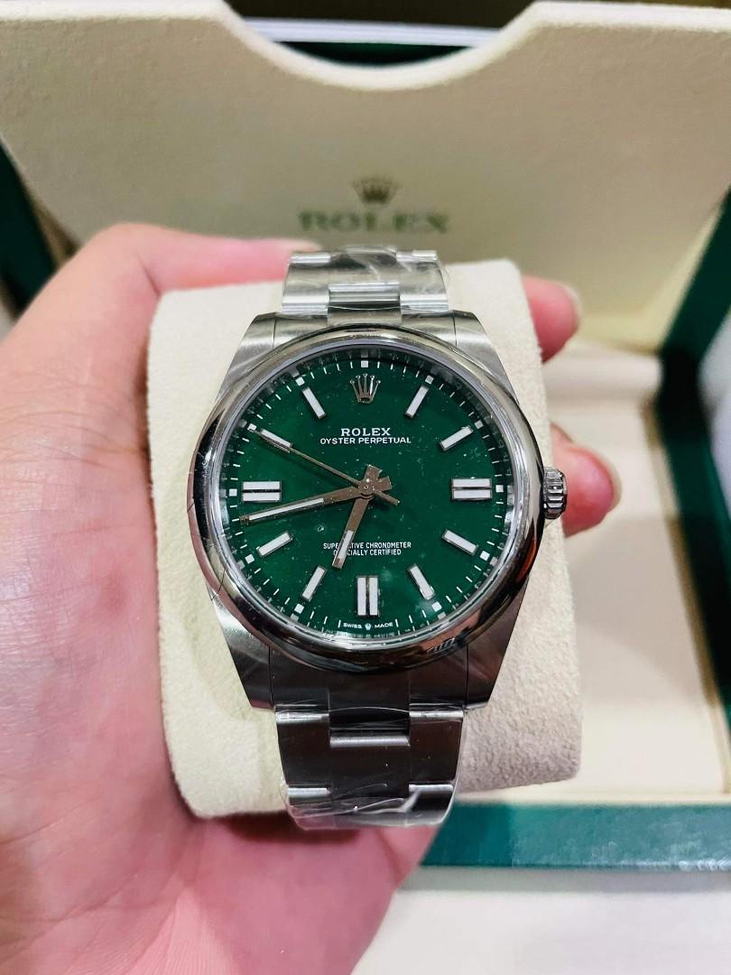 Rolex OP41 Green 124300, Luxury, Watches on Carousell