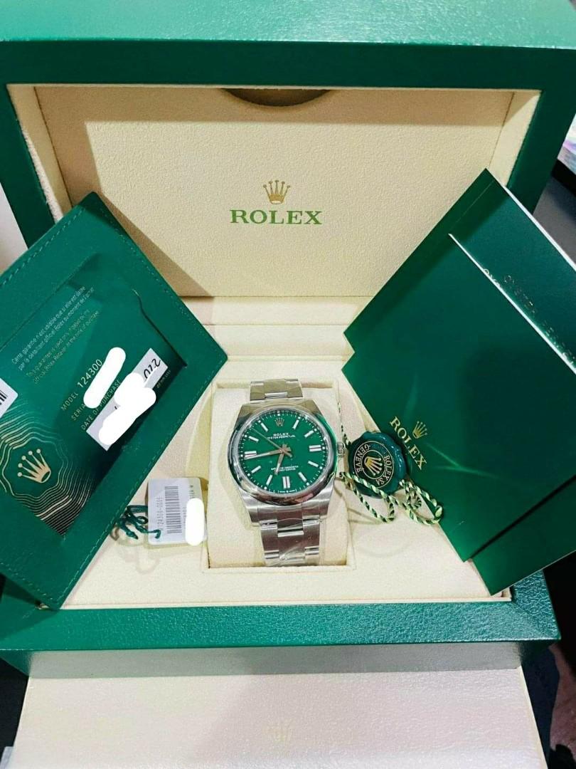 Rolex OP41 Green 124300, Luxury, Watches on Carousell