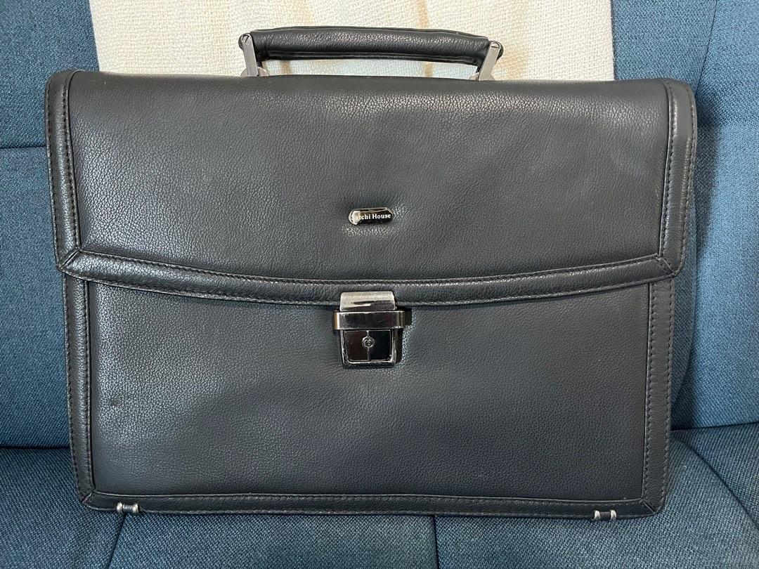 Satchi House Business Briefcase (Black), Men's Fashion, Bags ...