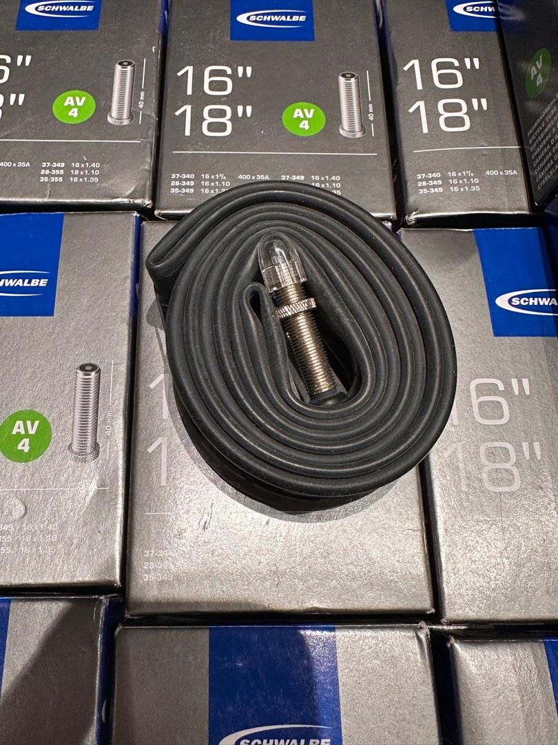 Schwalbe 16/18 Inner Tube AV4 (Brompton, 3Sixty, Pikes), Sports Equipment, Bicycles & Parts ...