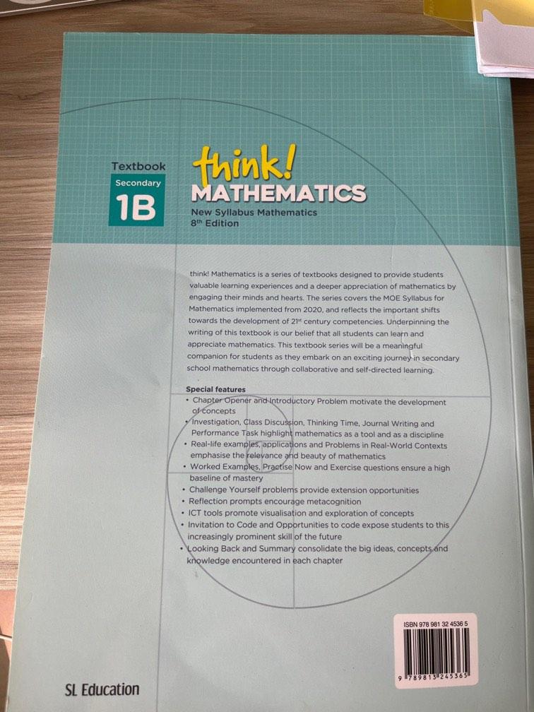 Sec 1 Math Textbook 1B, Hobbies & Toys, Books & Magazines, Assessment ...