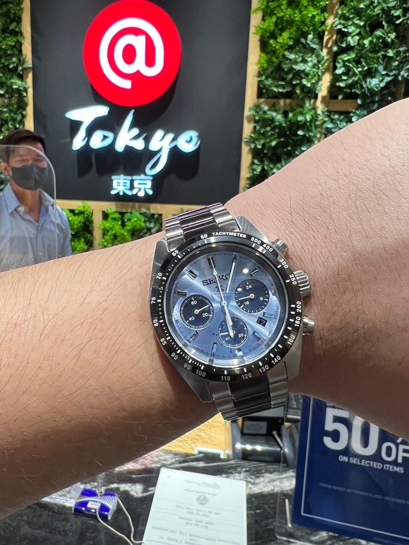 Seiko Speedtimer Ice Blue Panda, Luxury, Watches on Carousell