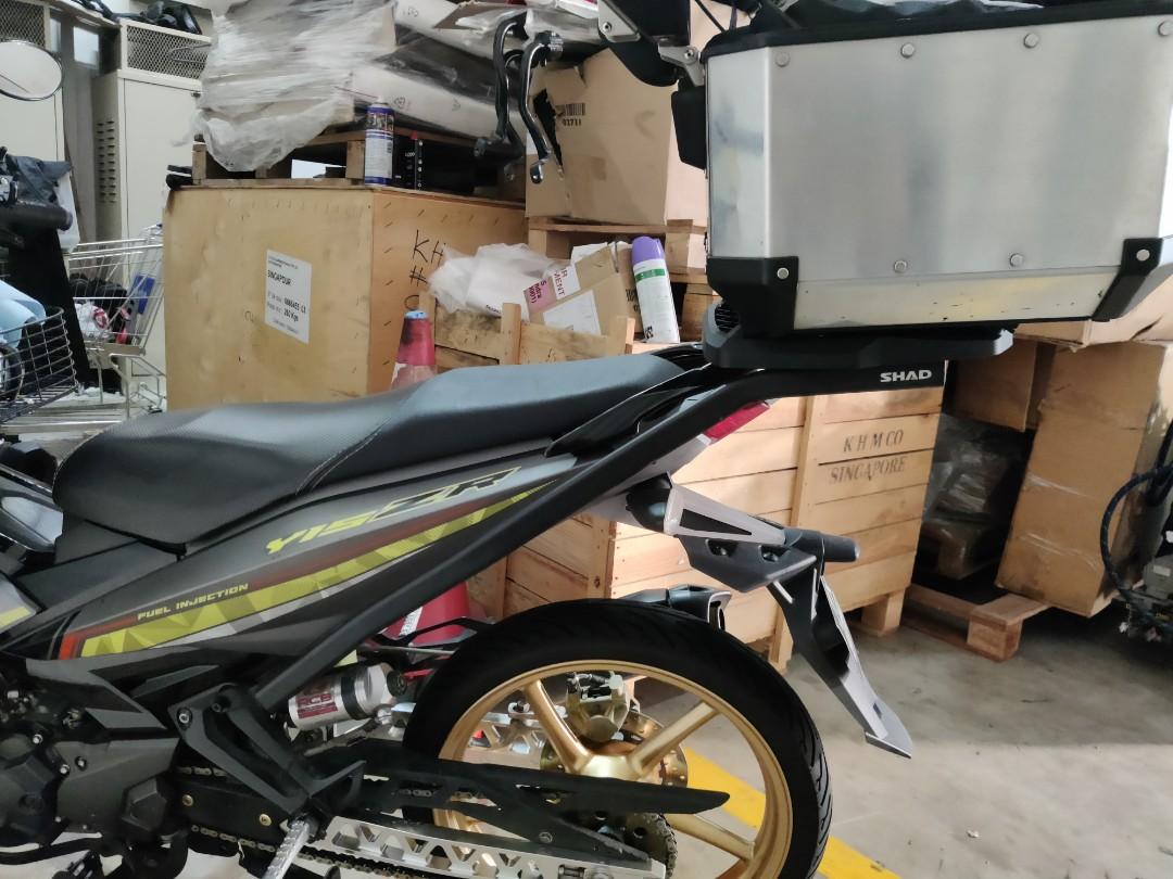 Shad top box rack., Motorcycles, Motorcycle Accessories on Carousell