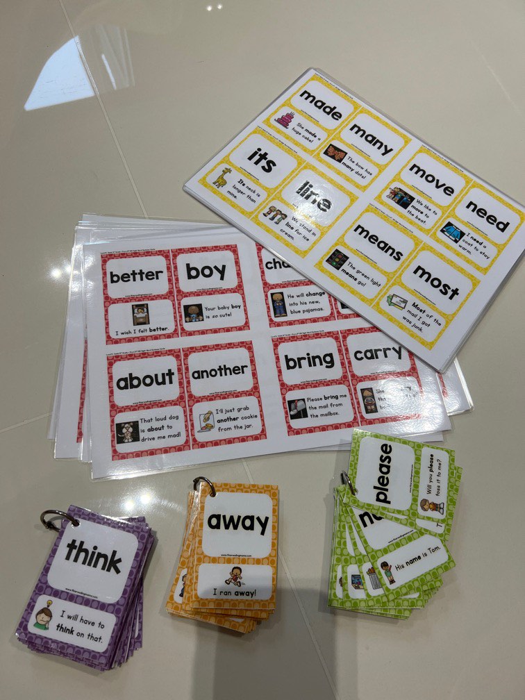 Sight words mini cards, Hobbies & Toys, Books & Magazines, Children's ...