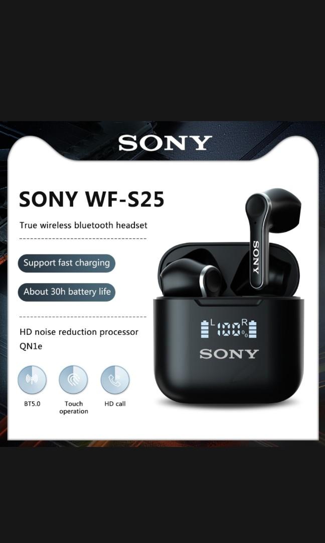 Sony WF-S25 earphones black, Audio, Earphones on Carousell
