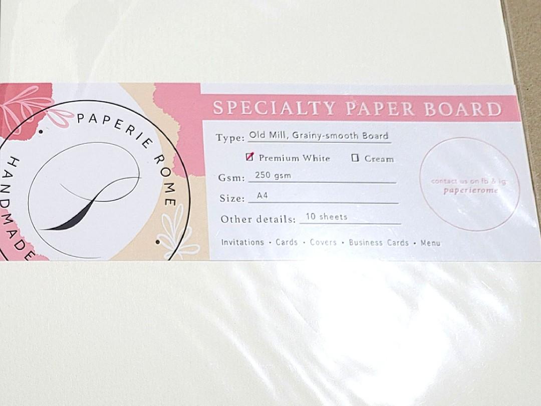 Specialty Paper Board/Invitation Cards, Hobbies & Toys, Stationary ...