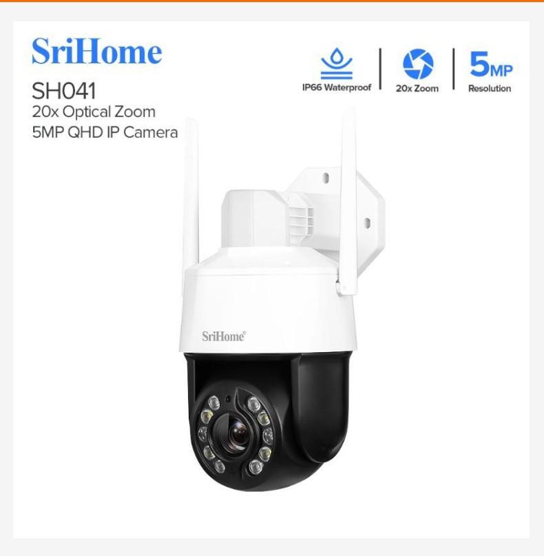 SriHome SH041 20x Zoom 5MP QHD IP Camera, Furniture & Home Living ...