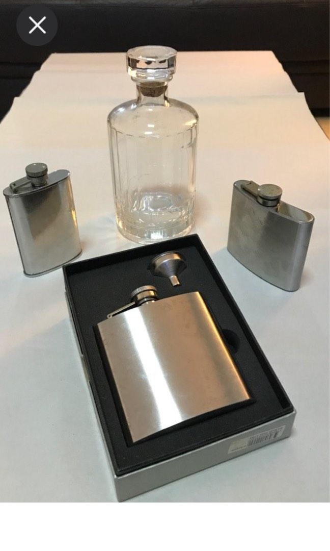 Stainless Steel Alcoholic Beverage Flasks and Japanese Hibiki Whisky ...