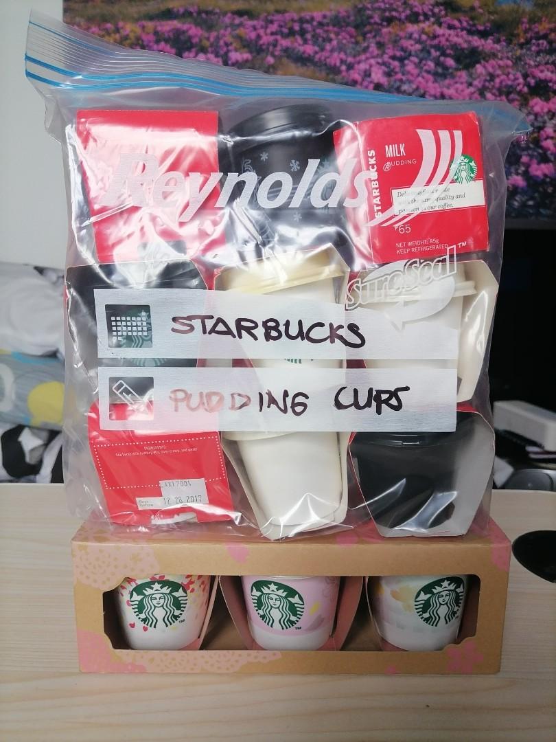 Starbucks Pudding Cups, Hobbies & Toys, Memorabilia & Collectibles, Fan ...
