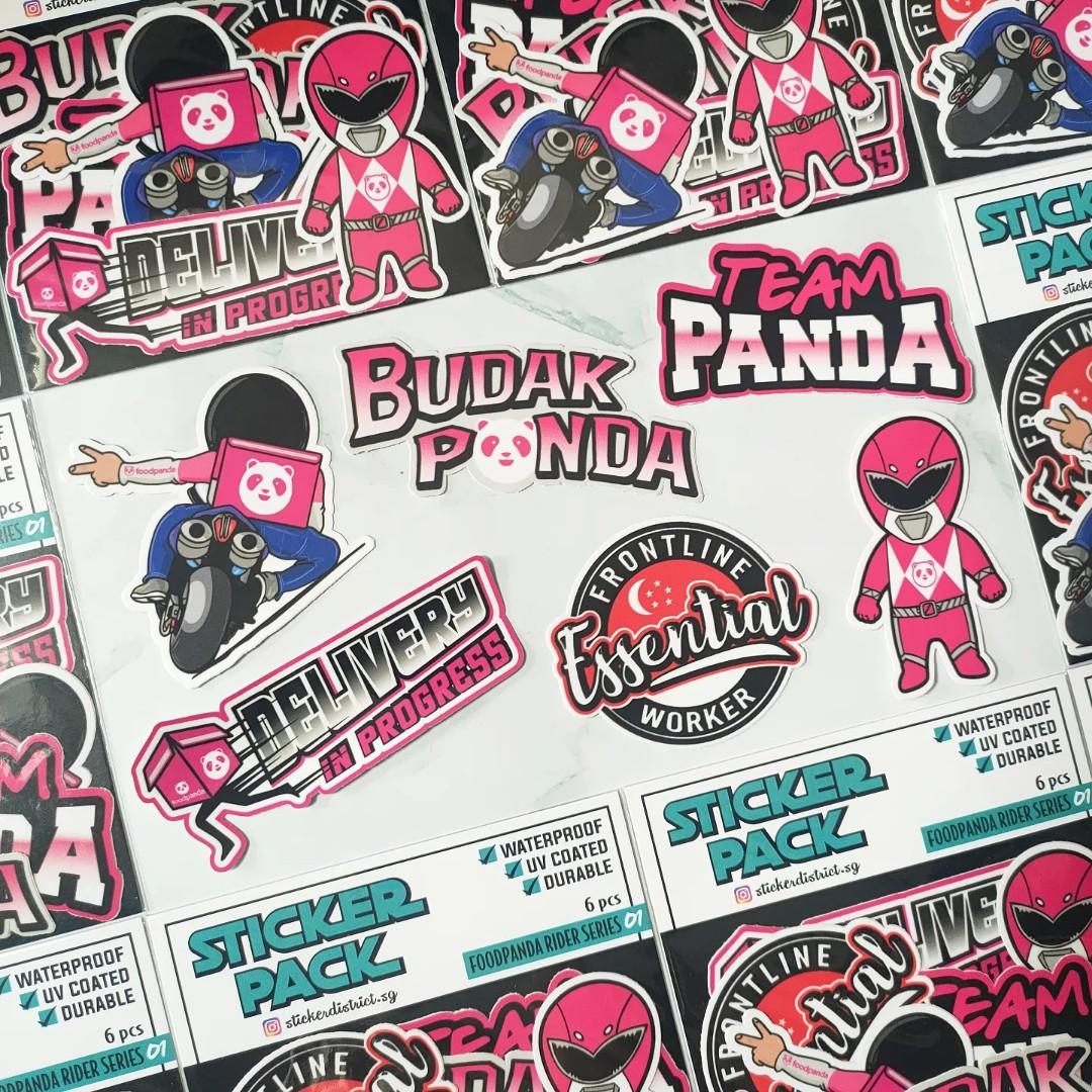 Sticker Pack - Foodpanda Rider Series 01, Motorcycles, Motorcycle ...