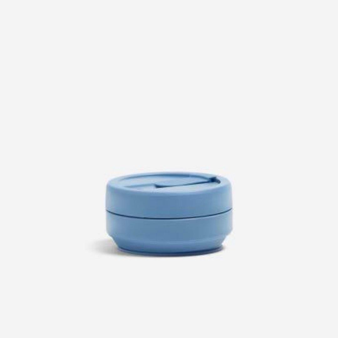 STOJO 12oz/355ml Collapsible Takeaway Coffee Cup in Steel Blue ...