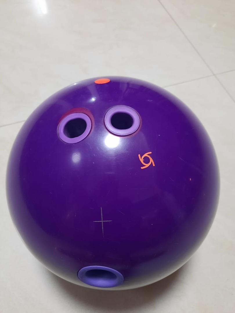 Storm 14lbs Pitch purple bowling ball, Sports Equipment, Sports & Games ...