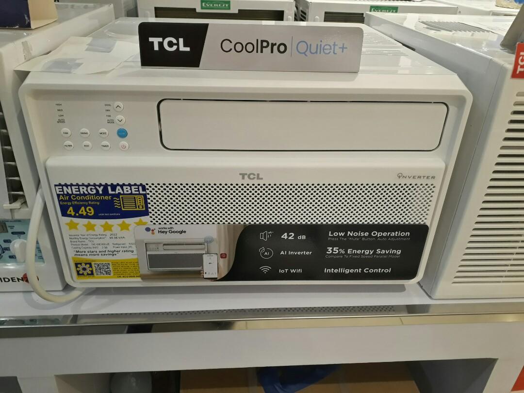 TCL Inverter Window Type Aircon 1hp TAC-09CWI 1.5hp TAC-12CWI, TV ...