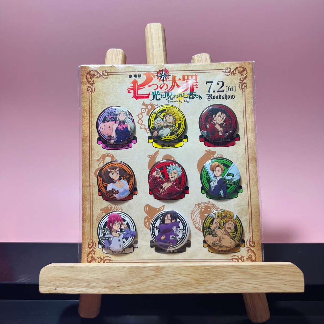 The Seven Deadly Sins: Cursed by Light Mini Can Badge Set 2.5cm - Php ...