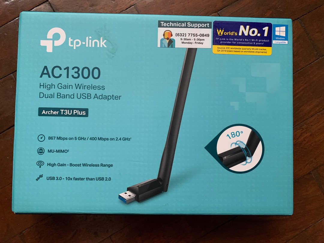 TP LINK AC1300 Wireless Dual Band Adapter, Computers & Tech, Parts ...