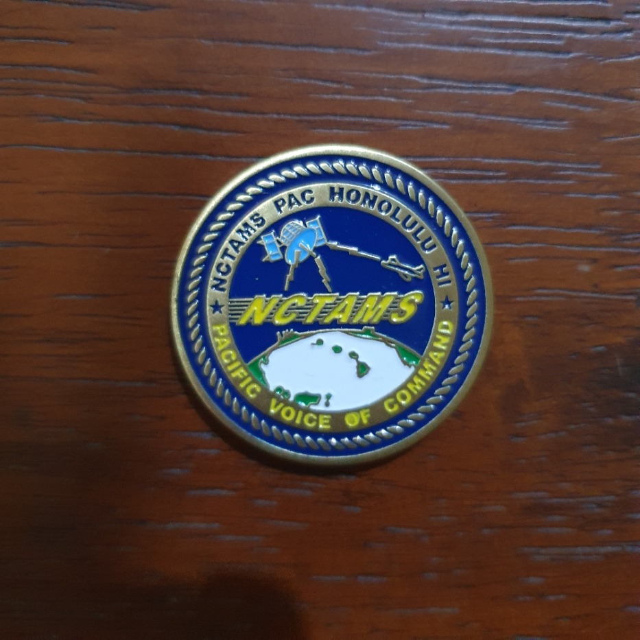 UNITED STATES NAVY NCTAMS PAC HONOLULU, HAWAII, CMC CHALLENGE COIN ...