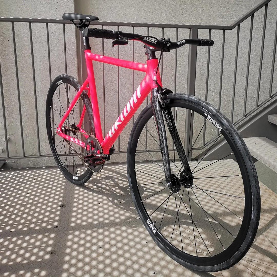 Unknown fixie bike / fixed gear bike / single speed bike - frameset ...