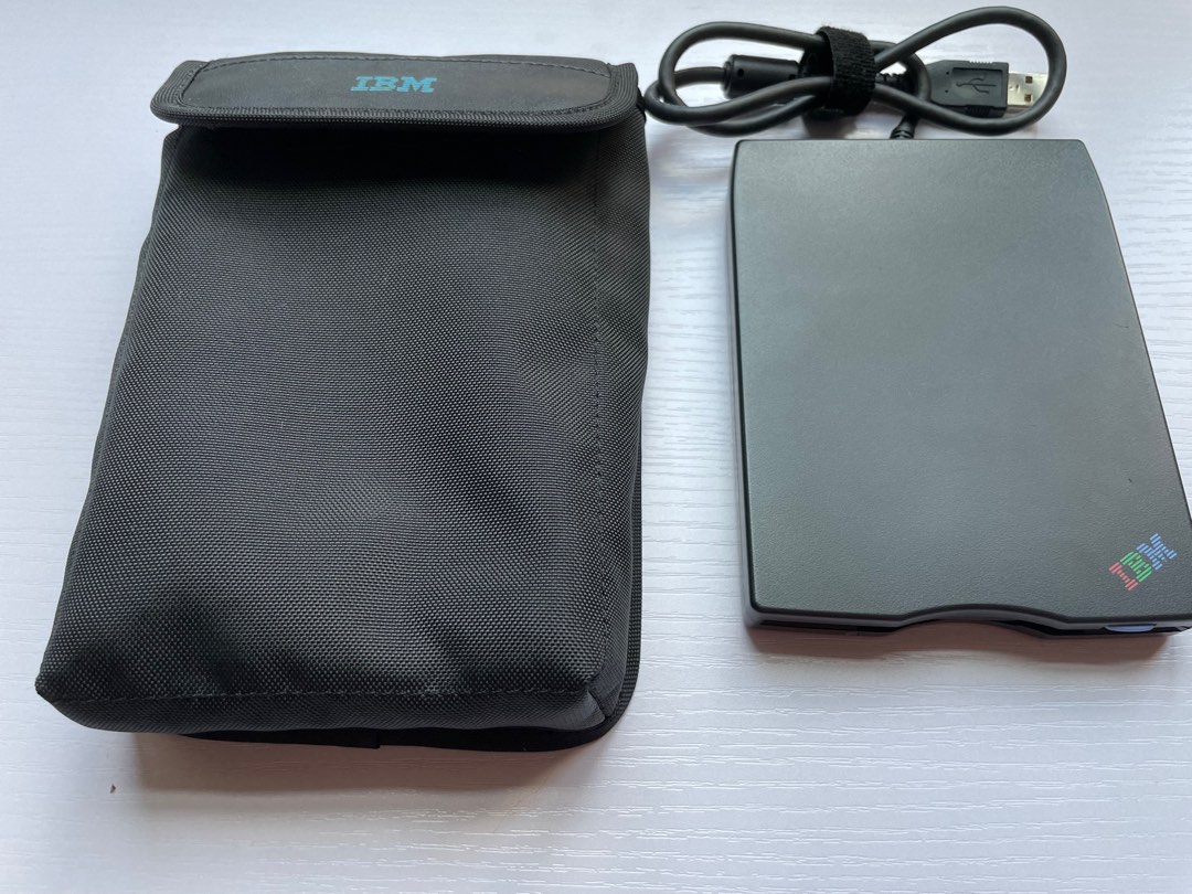 Vintage IBM 3.5 external USB portable floppy disk drive, Computers ...