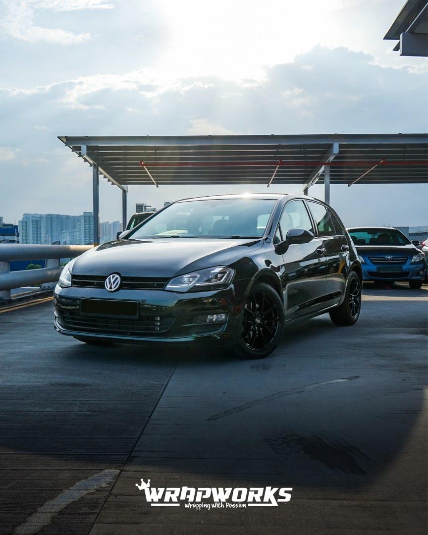 Volkswagen Golf Mk7 - Emerald Green Full Wrap, Car Accessories ...