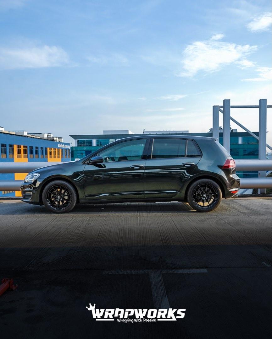 Volkswagen Golf Mk7 - Emerald Green Full Wrap, Car Accessories ...