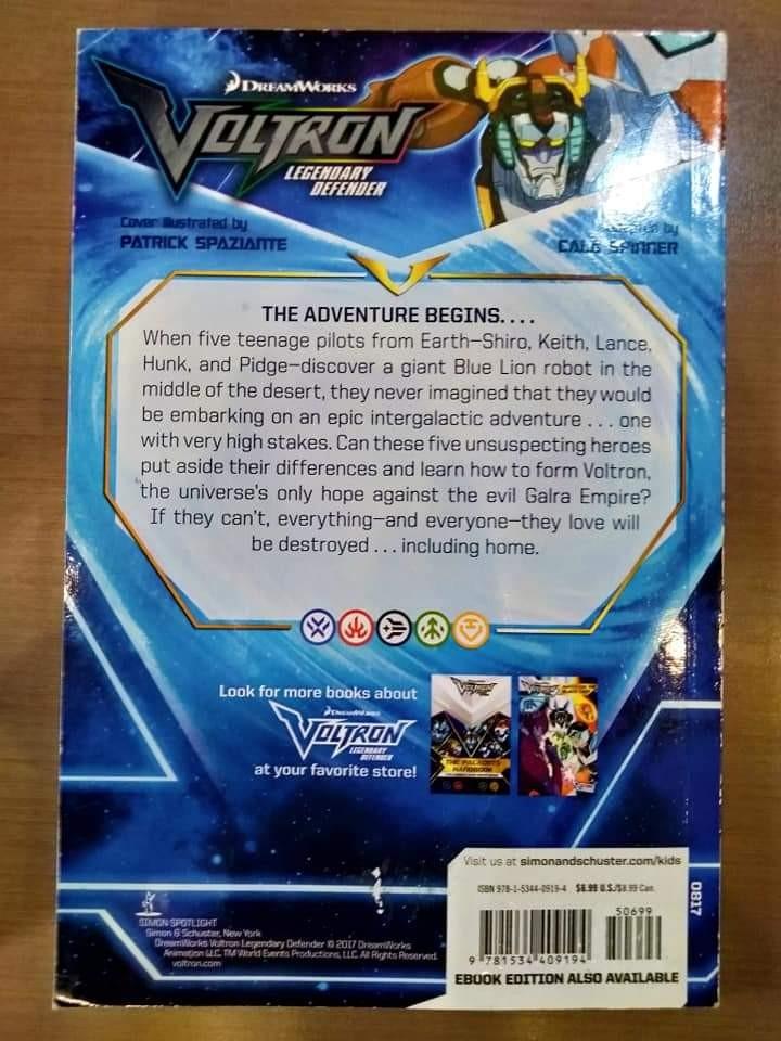 Voltron Origin Story Book With Free Tattoo Stickers, Hobbies & Toys ...
