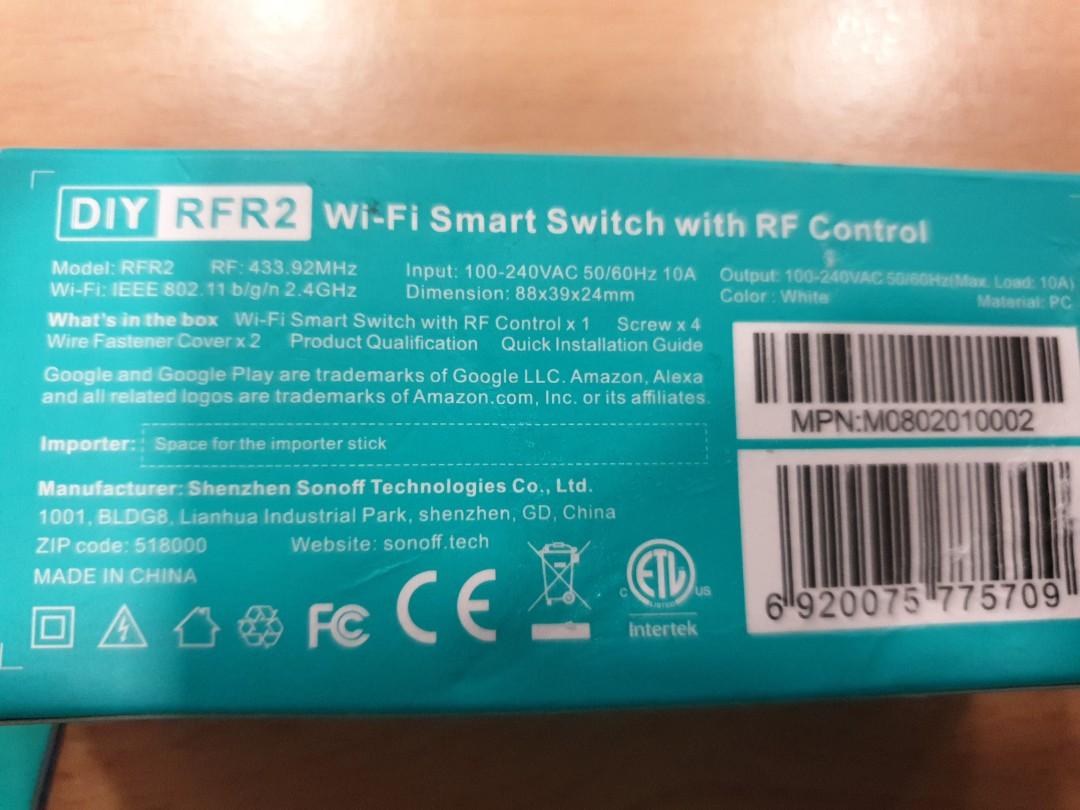 wi-fi smart switch with RF control, Computers & Tech, Parts ...