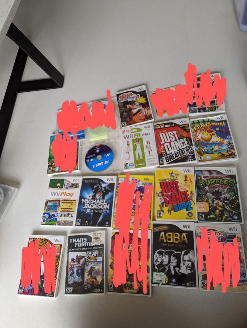 Wii games bundle Nintendo $7 each or $4 each if bundle cooling mama ...