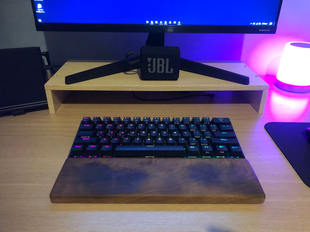 Wood Palm Rest (Dark Brown), Computers & Tech, Desktops on Carousell