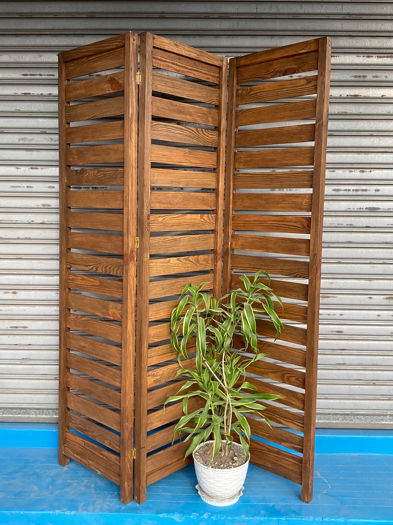 Pine wood partition/ divider made to order, Furniture & Home Living ...