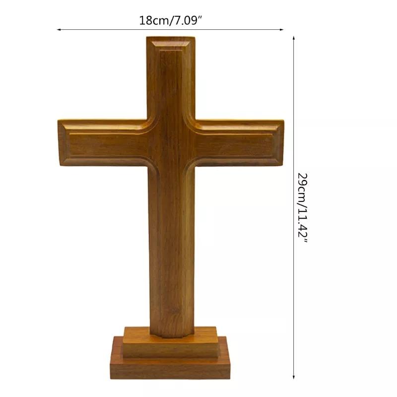 Wooden Standing Cross with Stand, Hobbies & Toys, Memorabilia ...
