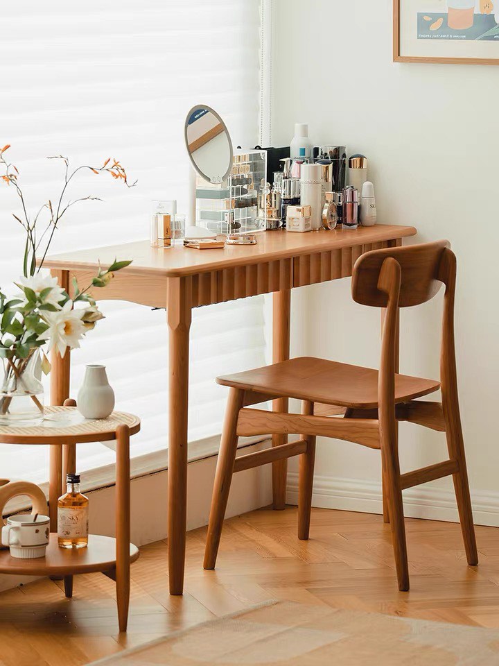 Wooden vanity table/ study table, Furniture & Home Living, Furniture ...