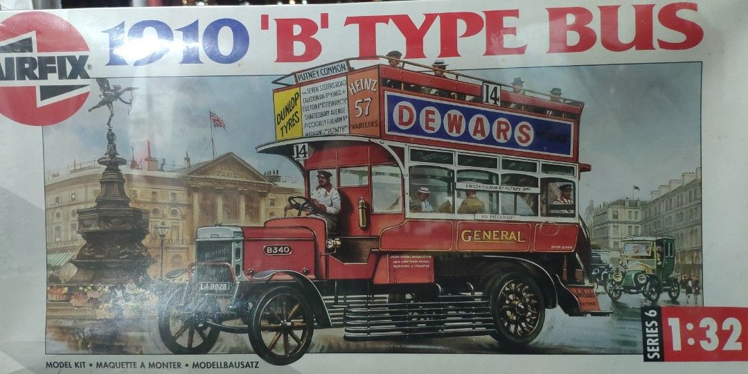 1:35 Airfix 1910 'B' Type Bus, 興趣及遊戲, 玩具 & 遊戲類 - Carousell