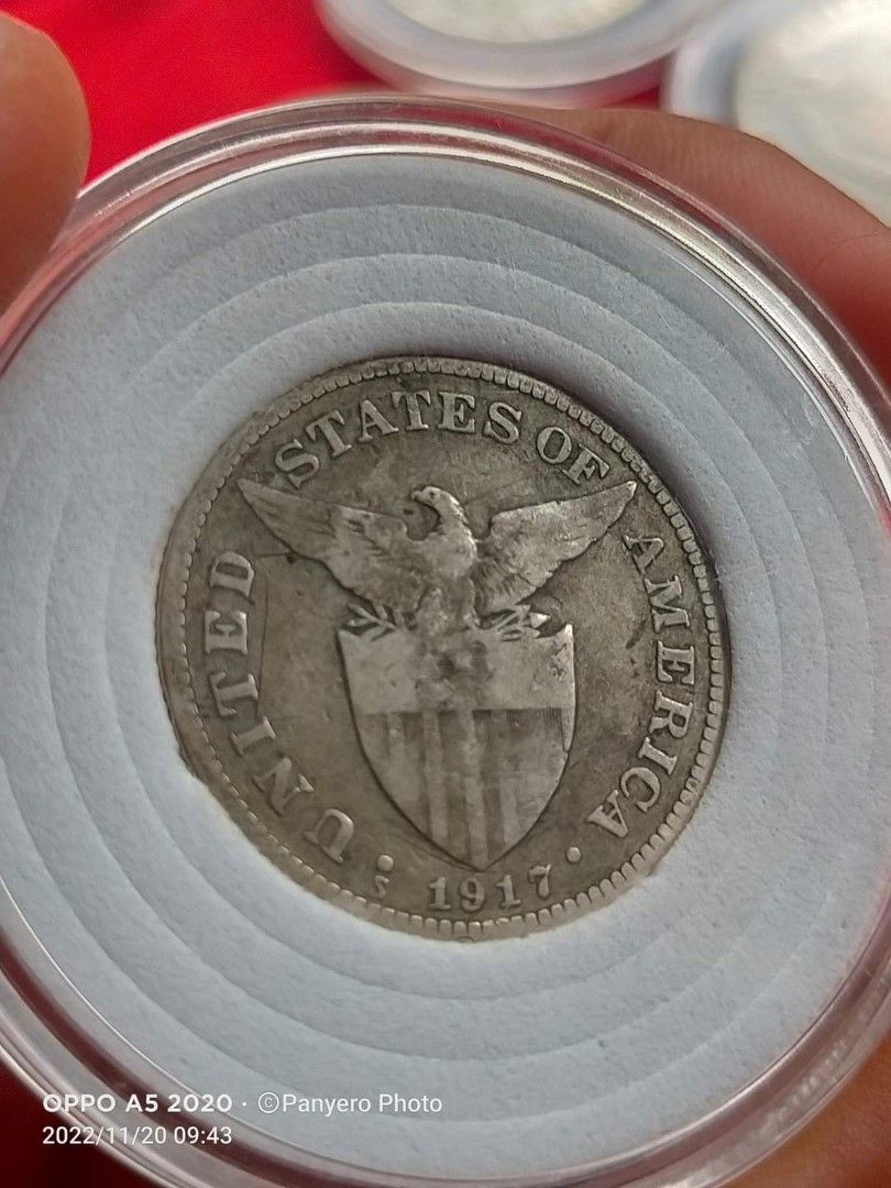 1917s fifty centavos, Hobbies & Toys, Memorabilia & Collectibles, Vintage Collectibles on Carousell