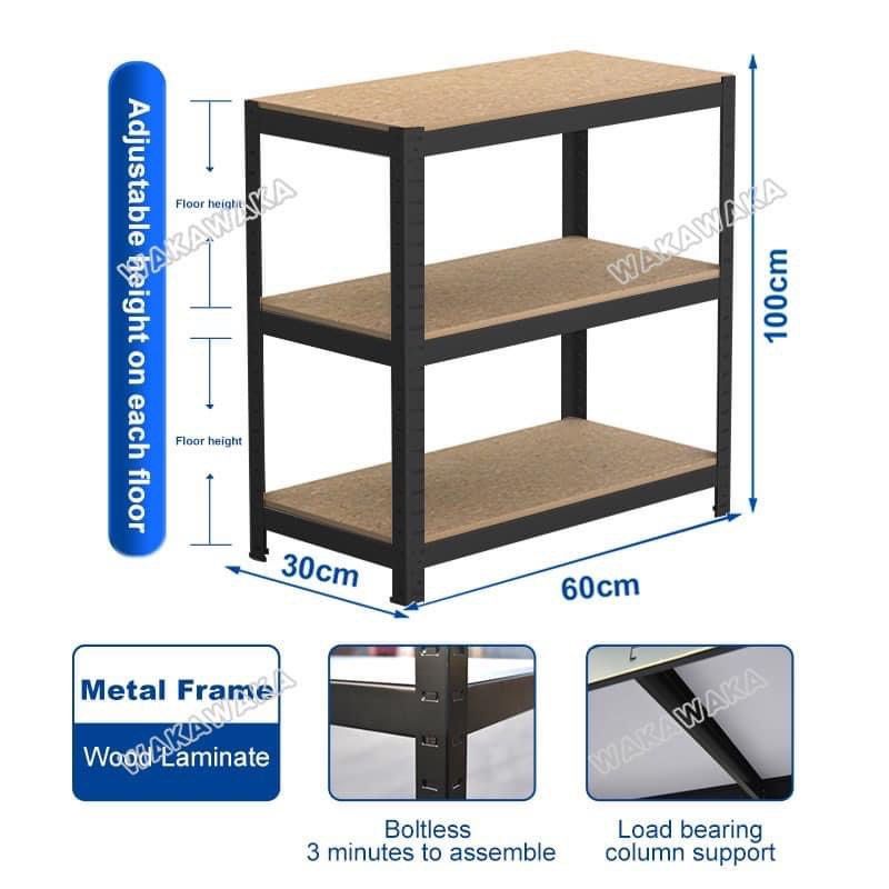 3 layer metal shelf rack on Carousell