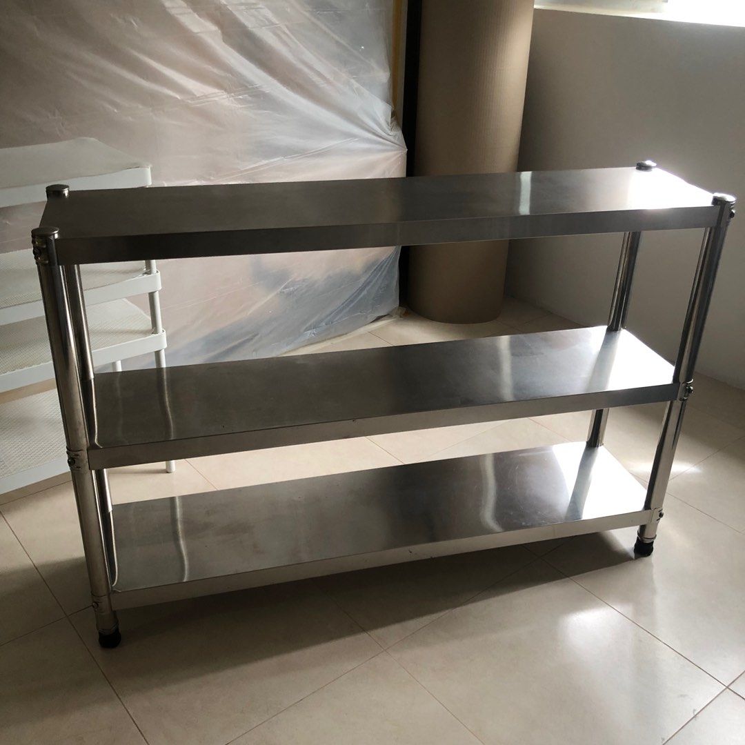 3-Tier Stainless Steel Rack, Furniture & Home Living, Furniture ...