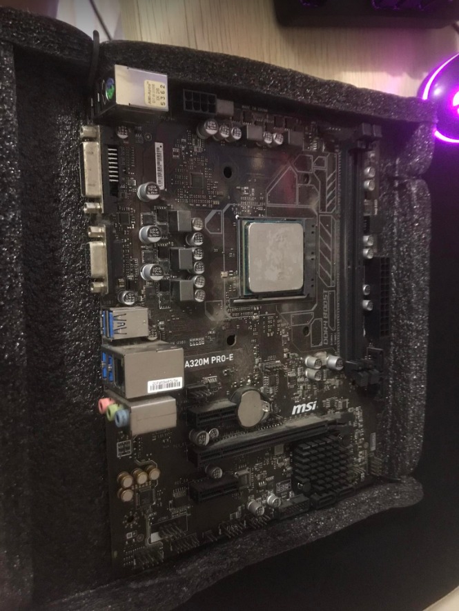 A320 Pro-E Motherboard and Ryzen 5 3400g, Computers & Tech, Parts ...