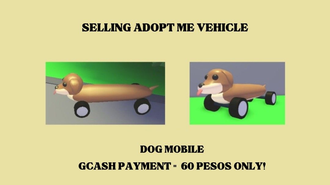 ADOPT ME DOG MOBILE, Video Gaming, Gaming Accessories, In-Game Products ...