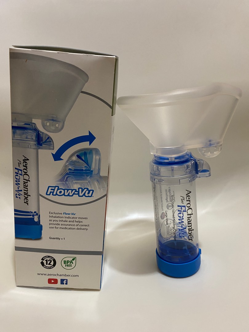 AeroChamber Plus Flow-Vu, Health & Nutrition, Assistive & Rehabilatory ...