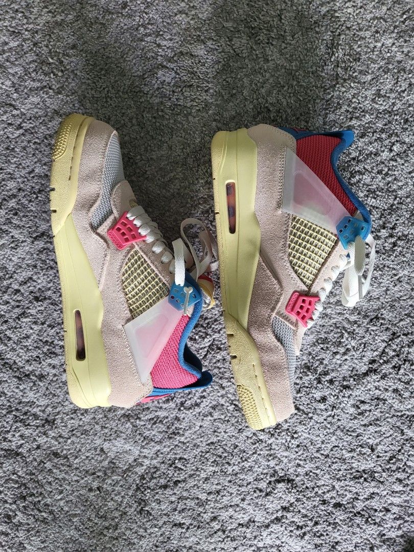 Air Jordan 4 Union Guava Ice, Luxury, Sneakers & Footwear on Carousell