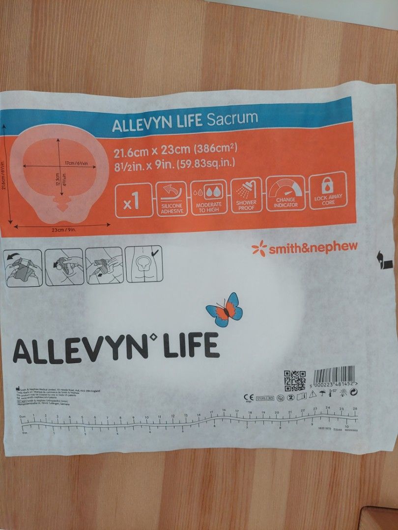 Allevyn Life Sacrum, Health & Nutrition, Medical Supplies & Tools on Carousell