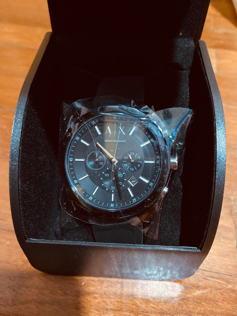 Armani Exchange AX Black Sport Chrono Watch AX1326, Men's Fashion ...
