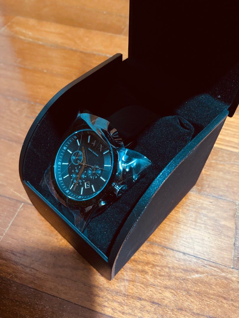 Armani Exchange AX Black Sport Chrono Watch AX1326, Men's Fashion ...