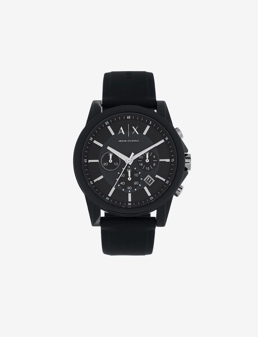 Armani Exchange AX Black Sport Chrono Watch AX1326, Men's Fashion ...