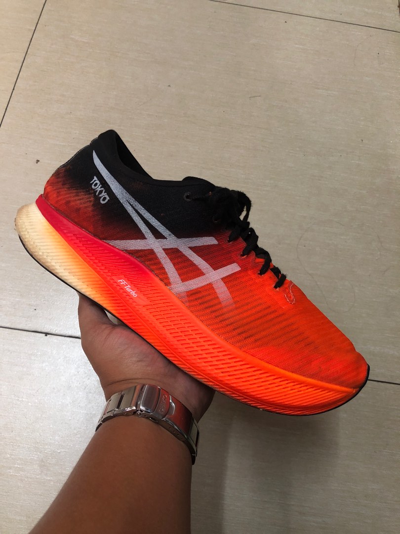 Asics MetaSpeed Sky/Sunrise Red/White(11 US M), Men's Fashion, Footwear ...