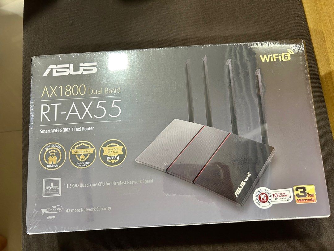 Asus AX1800 Dual Band RT-AX55, Computers & Tech, Parts & Accessories ...